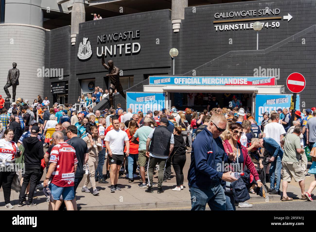 Newcastle upon Tyne, UK. 3rd June 2023. Rugby League fans at the ...