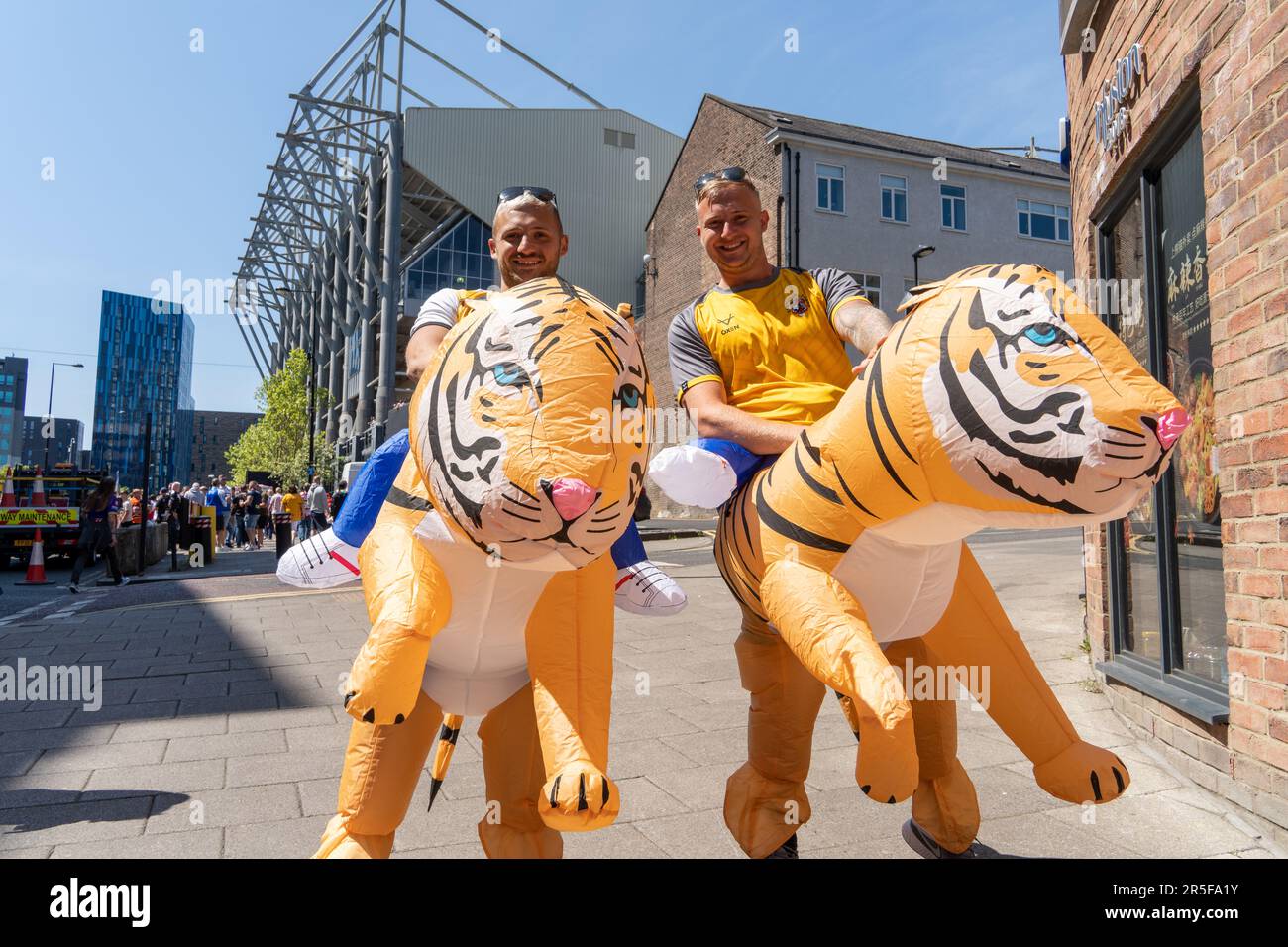 Newcastle upon Tyne, UK. 3rd June 2023. Rugby League fans at the ...