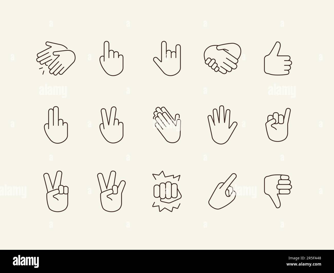 Collection of hand gestures line icons Stock Vector Image & Art - Alamy Collection of hand gestures line icons Stock Vector Image & Art - Alamy