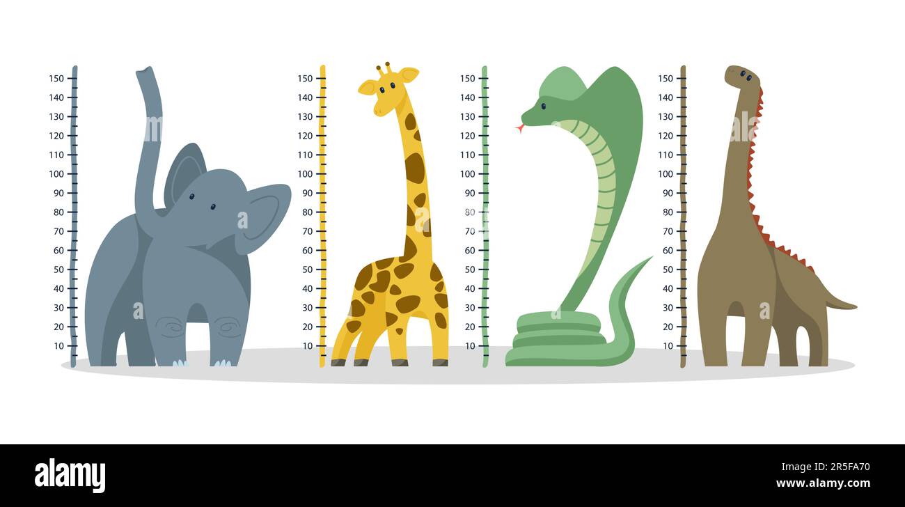 Meter to measure height children Stock Vector Images - Alamy