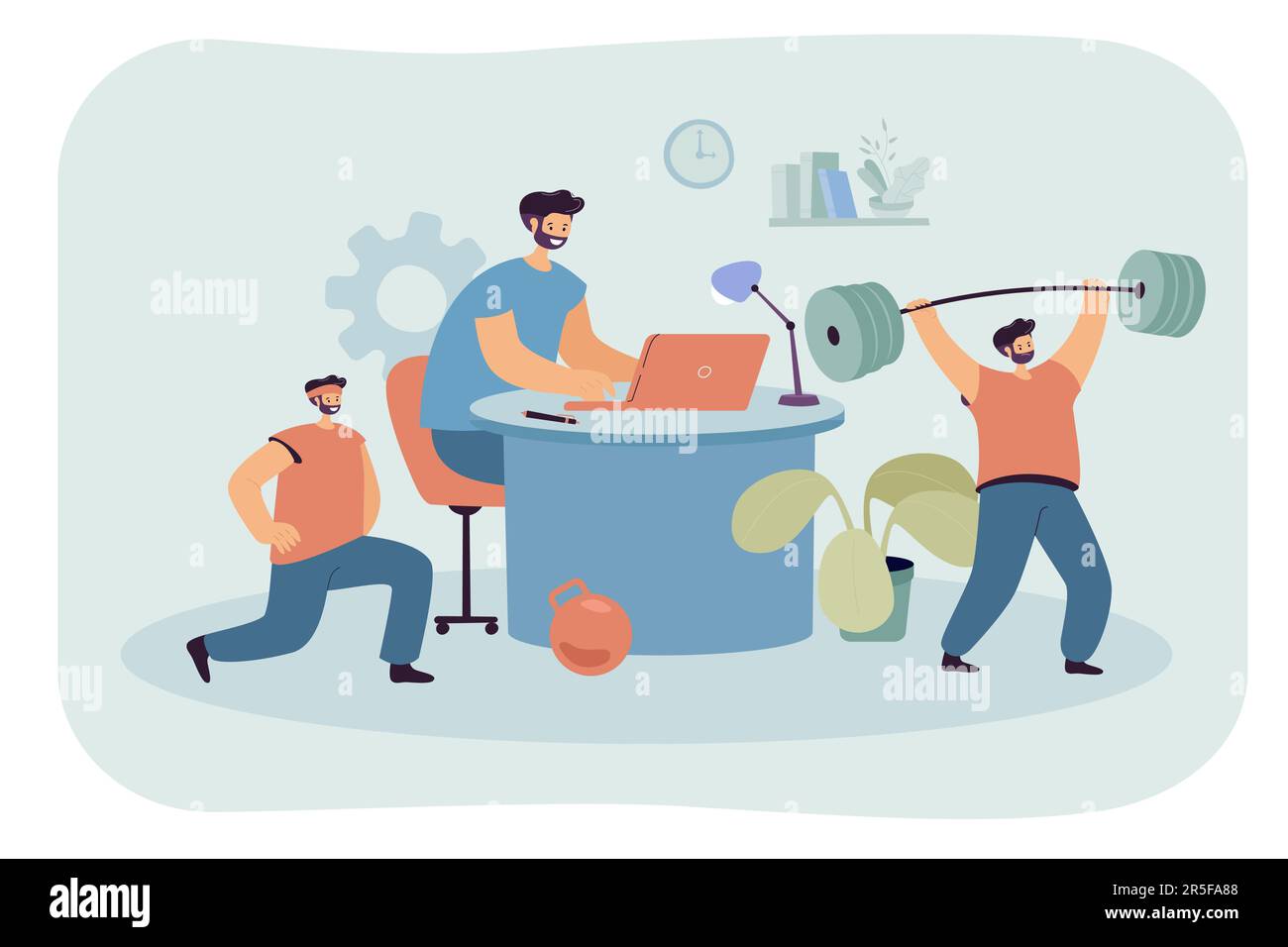 Exercising table Cut Out Stock Images & Pictures - Alamy