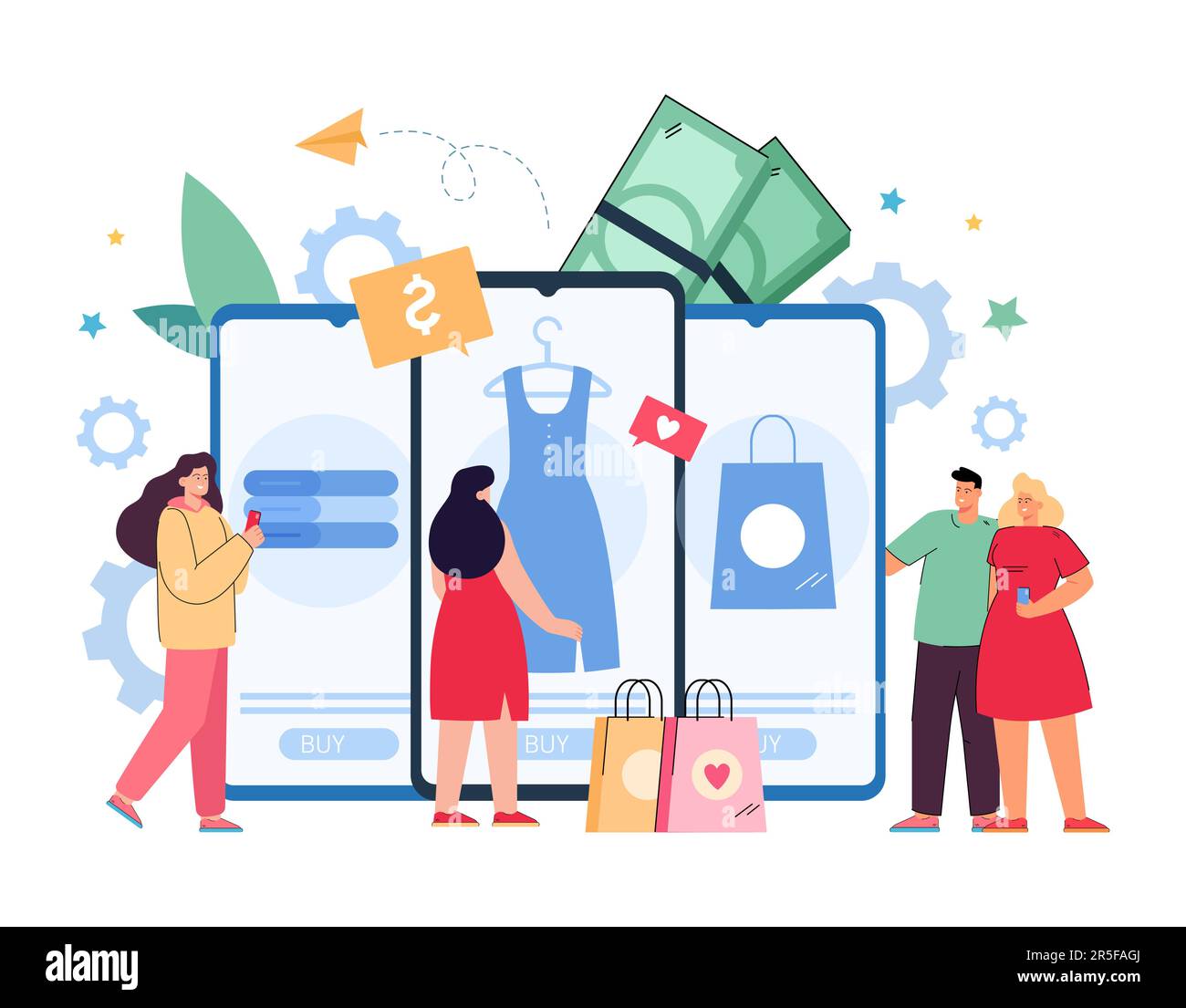 Ecommerce customers Stock Vector Images - Alamy