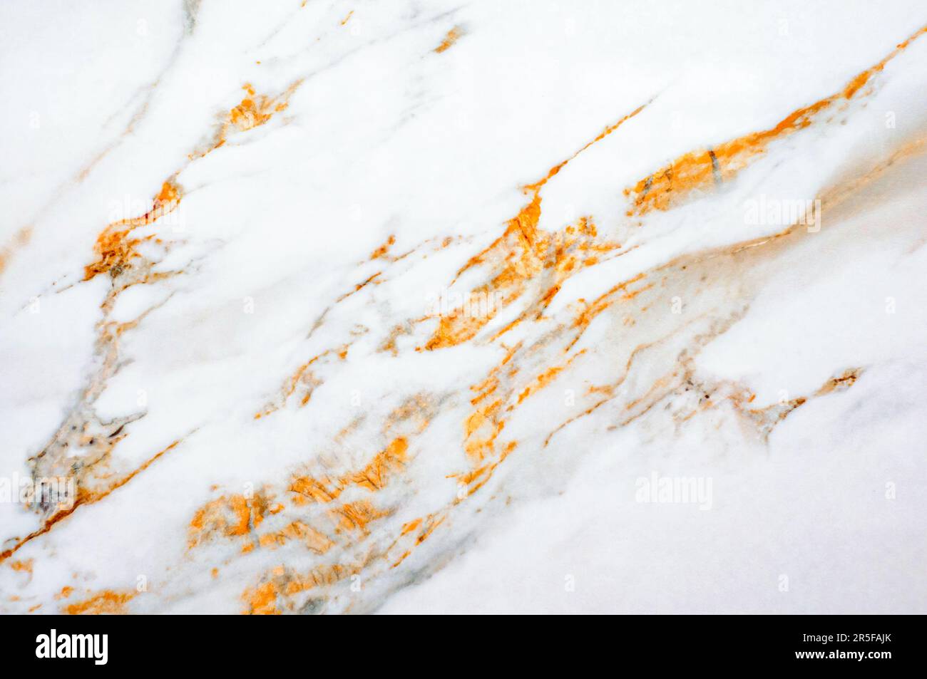 Texture White milky marble with bright orange veins and splashes Stock ...
