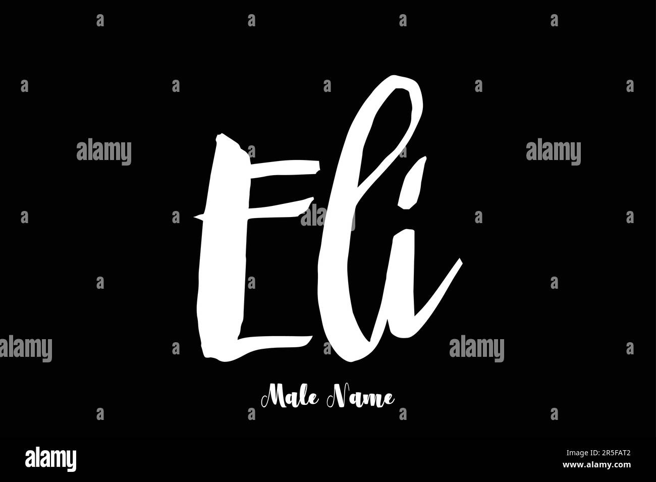 Male Name Stylish Bold Grunge Typography Text Lettering Vector Design ...
