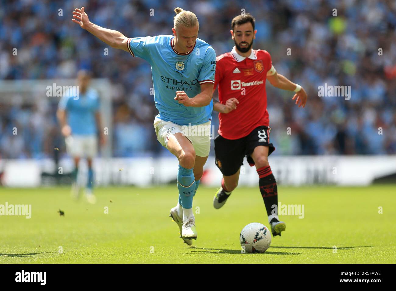 London, UK. 03rd June, 2023. Erling Haaland of Manchester City and ...