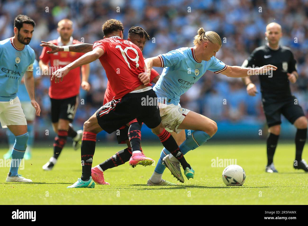 London, UK. 03rd June, 2023. Erling Haaland of Manchester City and ...