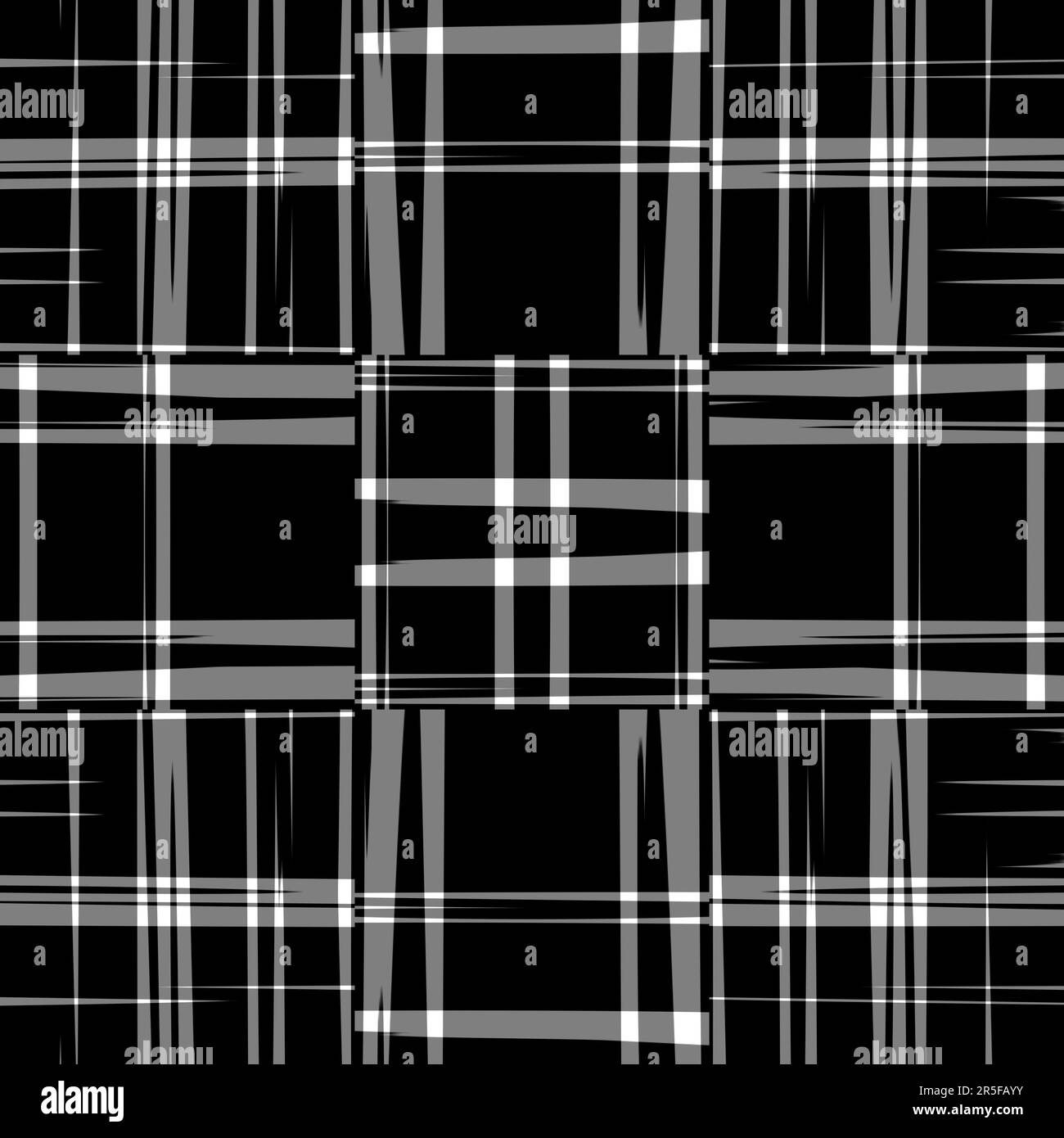 Black and white modern plaid pattern. Seamless monochrome tartan design ...
