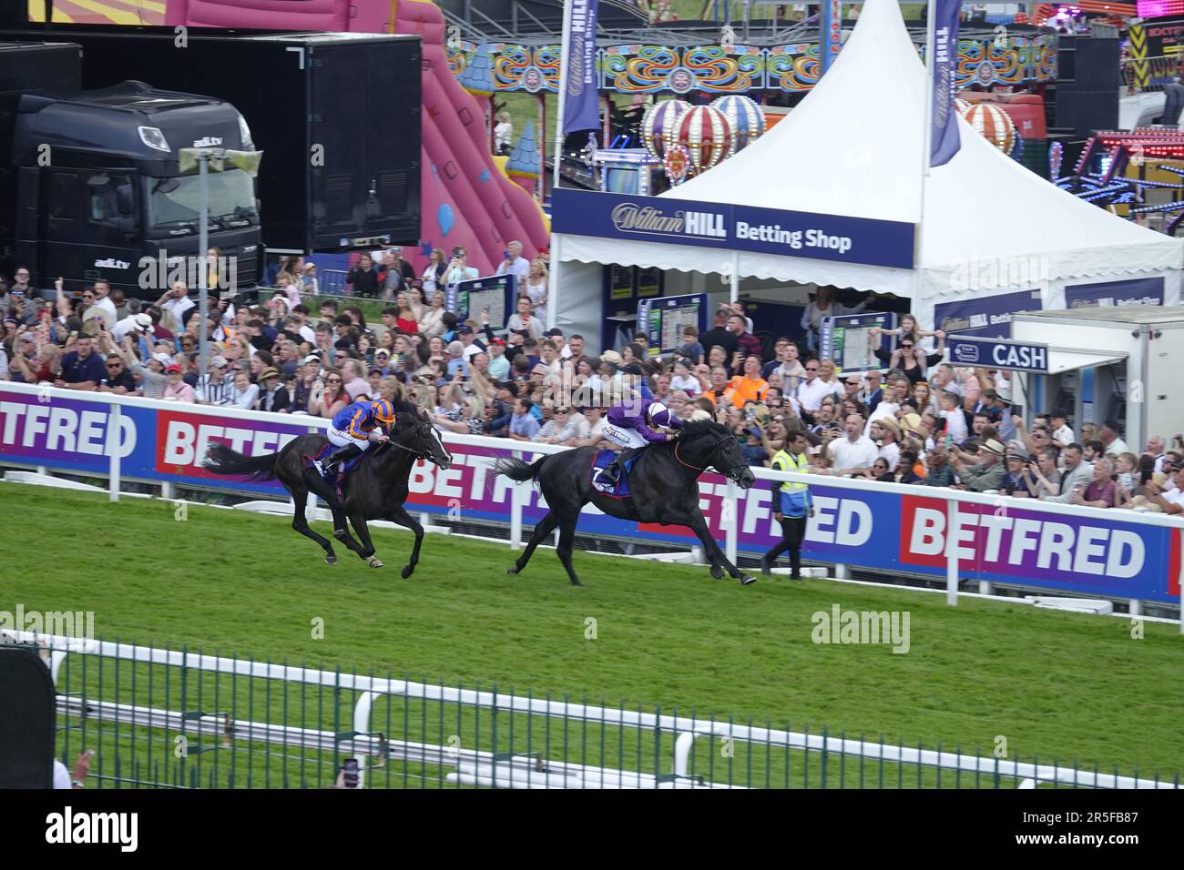 Epsom, Surrey, UK. 3rd June, 2023. Scenes on Derby Day, during the ...