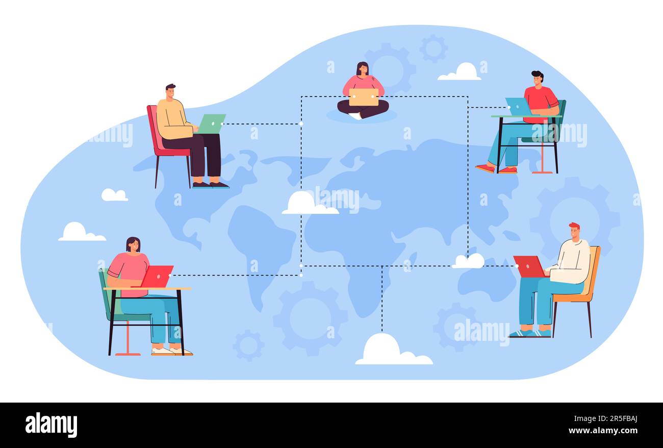 Workforce cartoon hi-res stock photography and images - Alamy