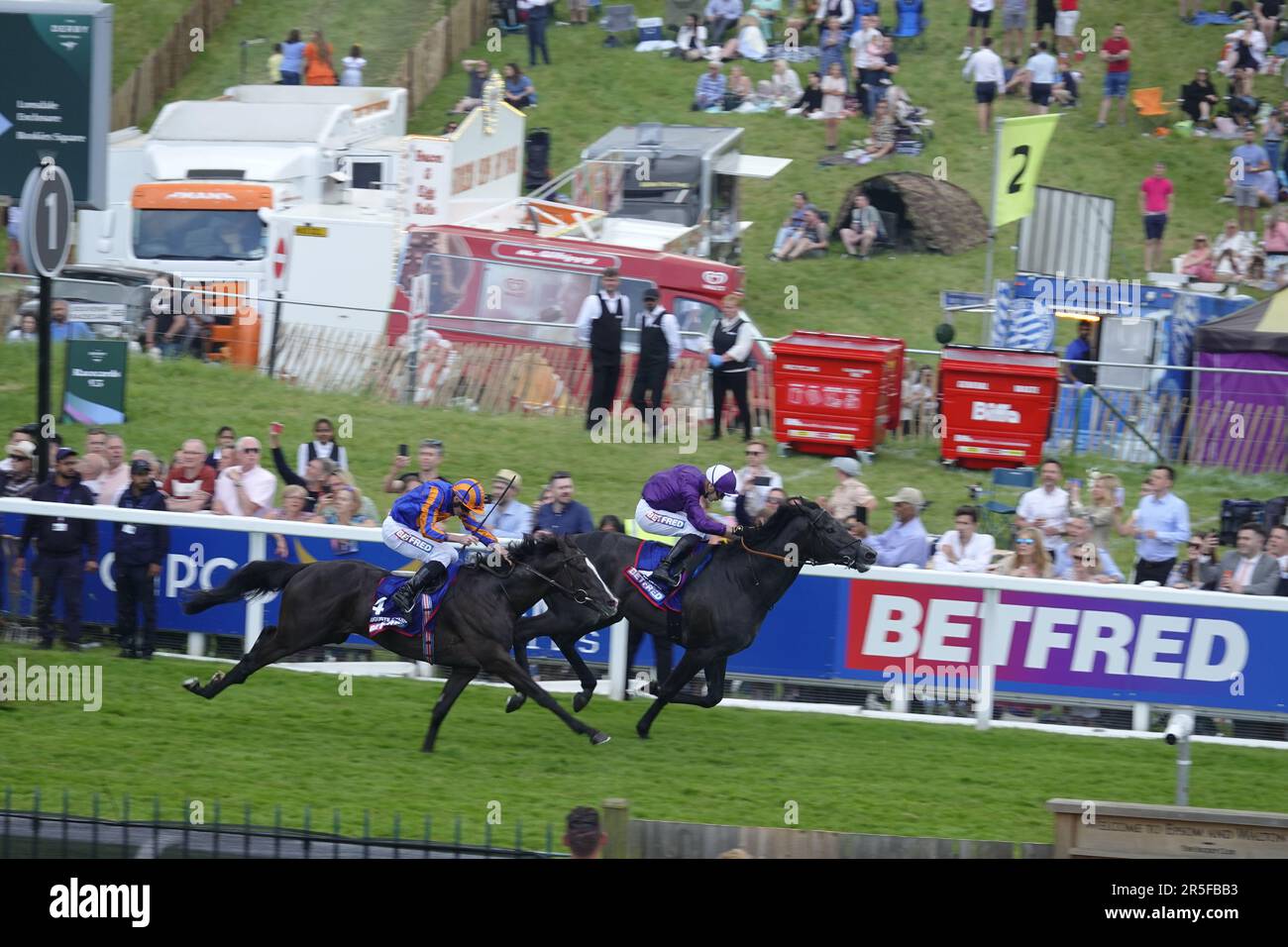 Epsom, Surrey, UK. 3rd June, 2023. Scenes on Derby Day, during the ...
