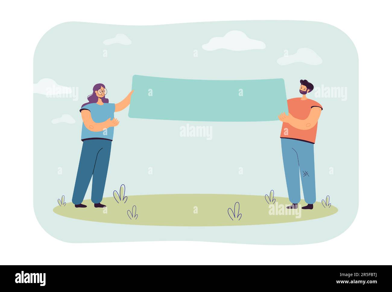 Happy family blank poster Stock Vector Images - Alamy