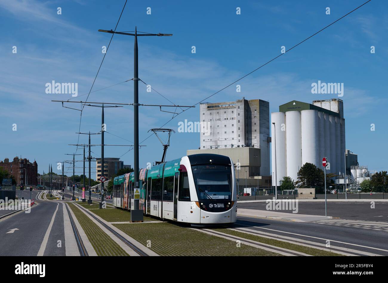 Edinburgh Scotland, UK 03 June 2023. The Edinburgh Trams route to ...