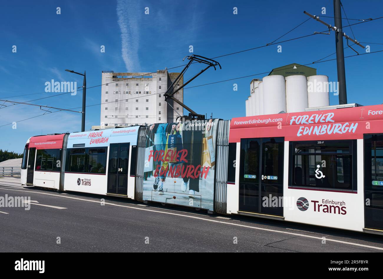 Edinburgh Scotland, UK 03 June 2023. The Edinburgh Trams route to ...