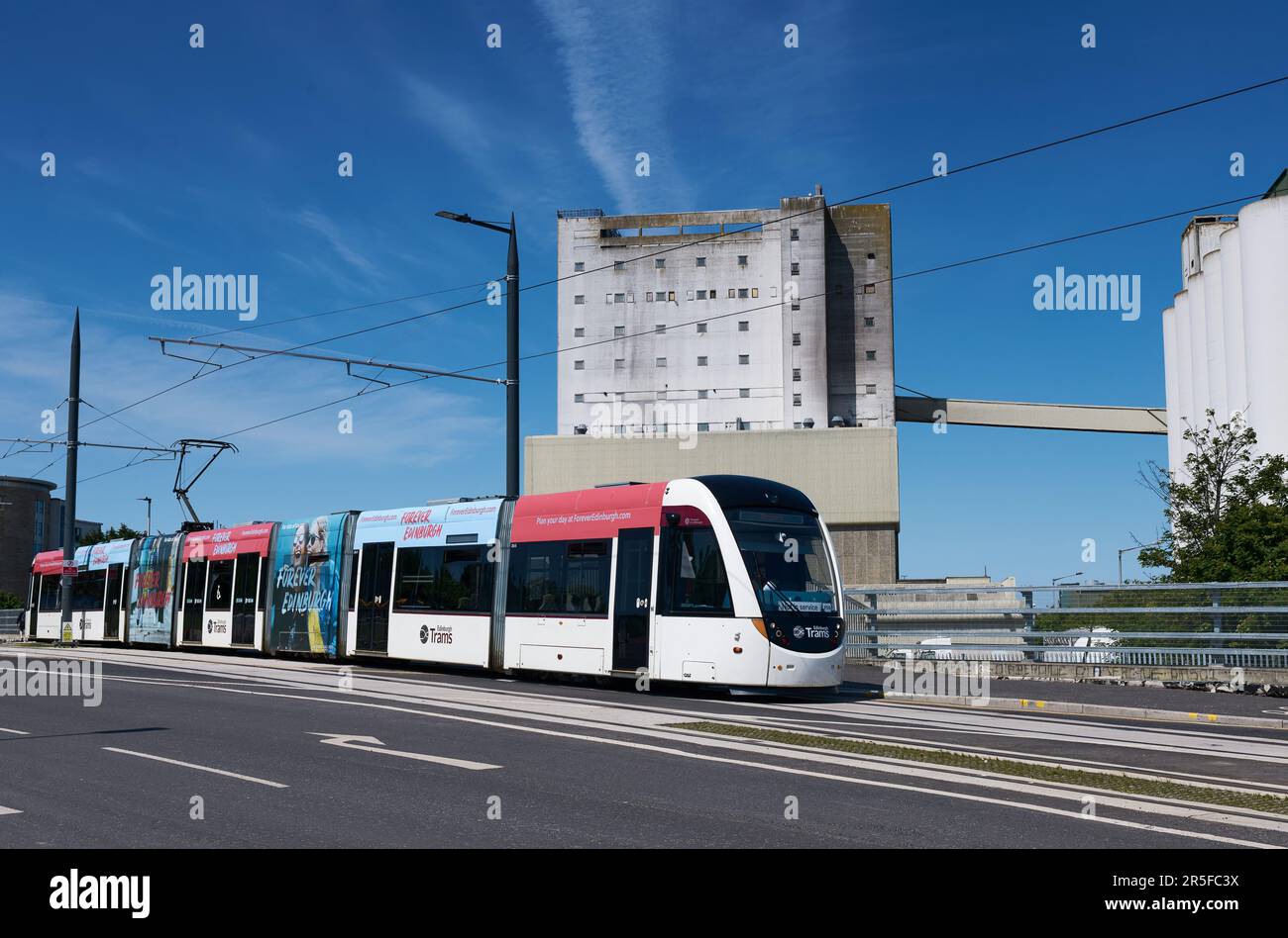 Edinburgh Scotland, UK 03 June 2023. The Edinburgh Trams route to ...