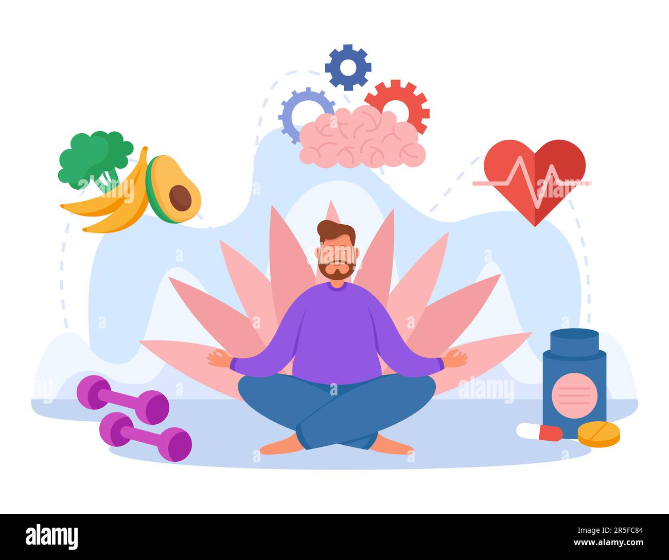 Physical mental emotional and spiritual Stock Vector Images - Alamy