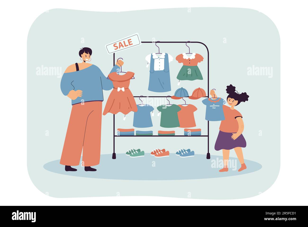 Family clothing store Cut Out Stock Images & Pictures - Alamy