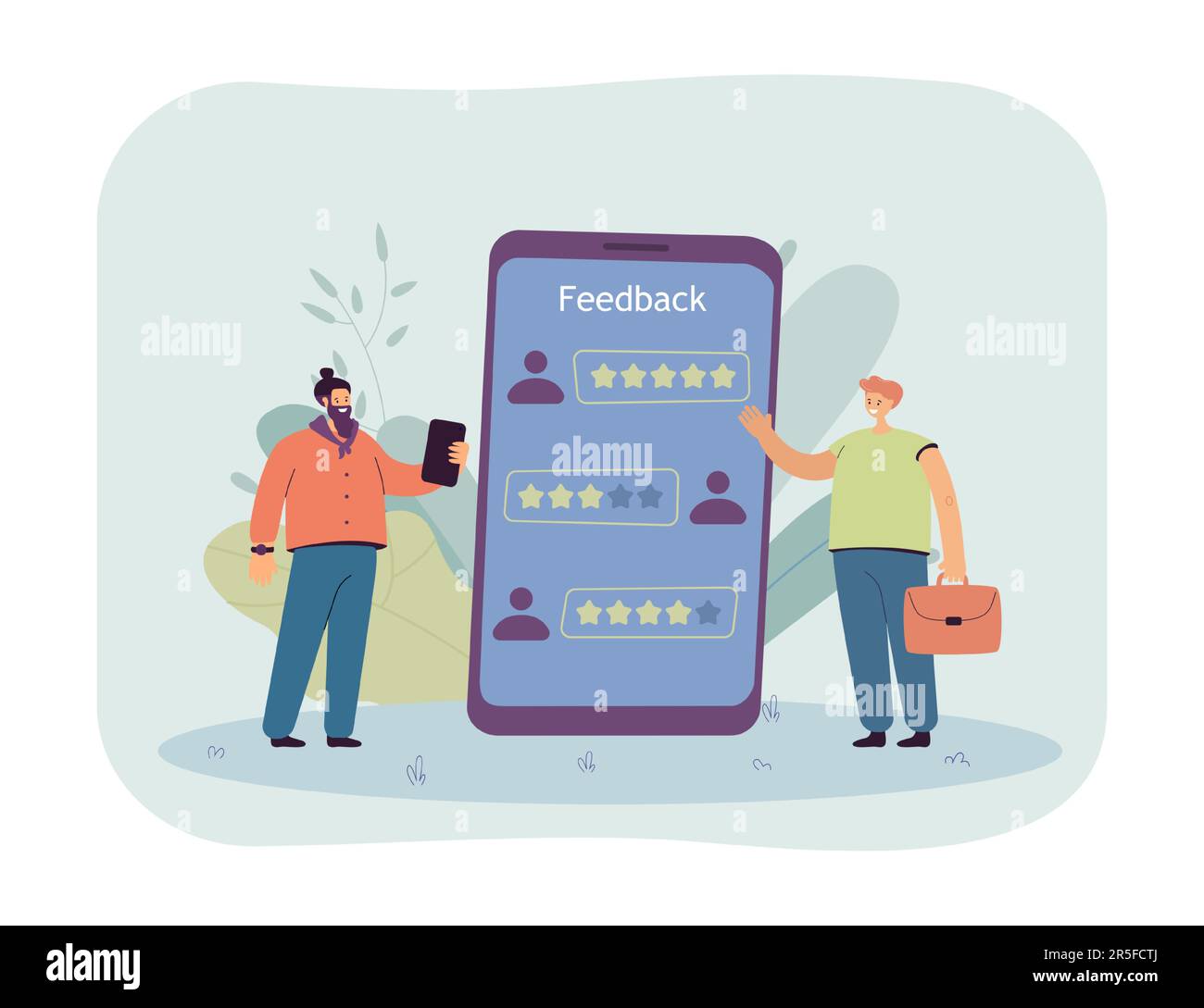 Client review feedback landing Cut Out Stock Images & Pictures - Alamy