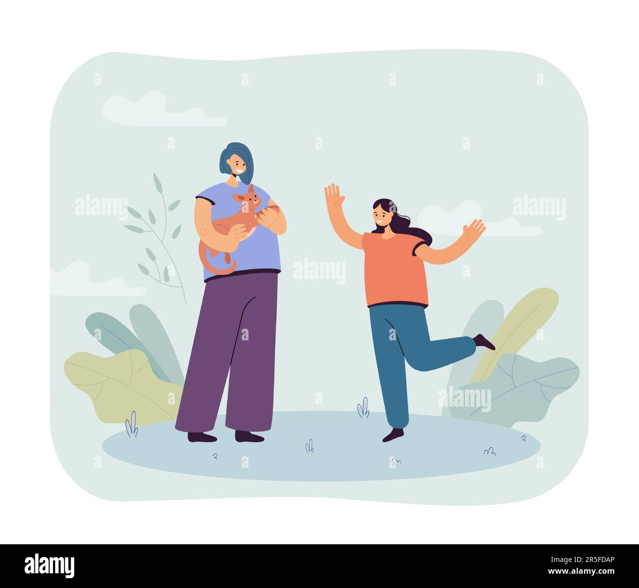 Arms open mother Stock Vector Images - Alamy