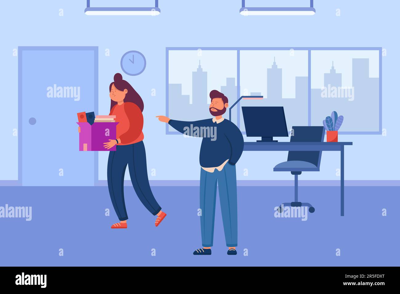 Sad man box Stock Vector Images - Alamy