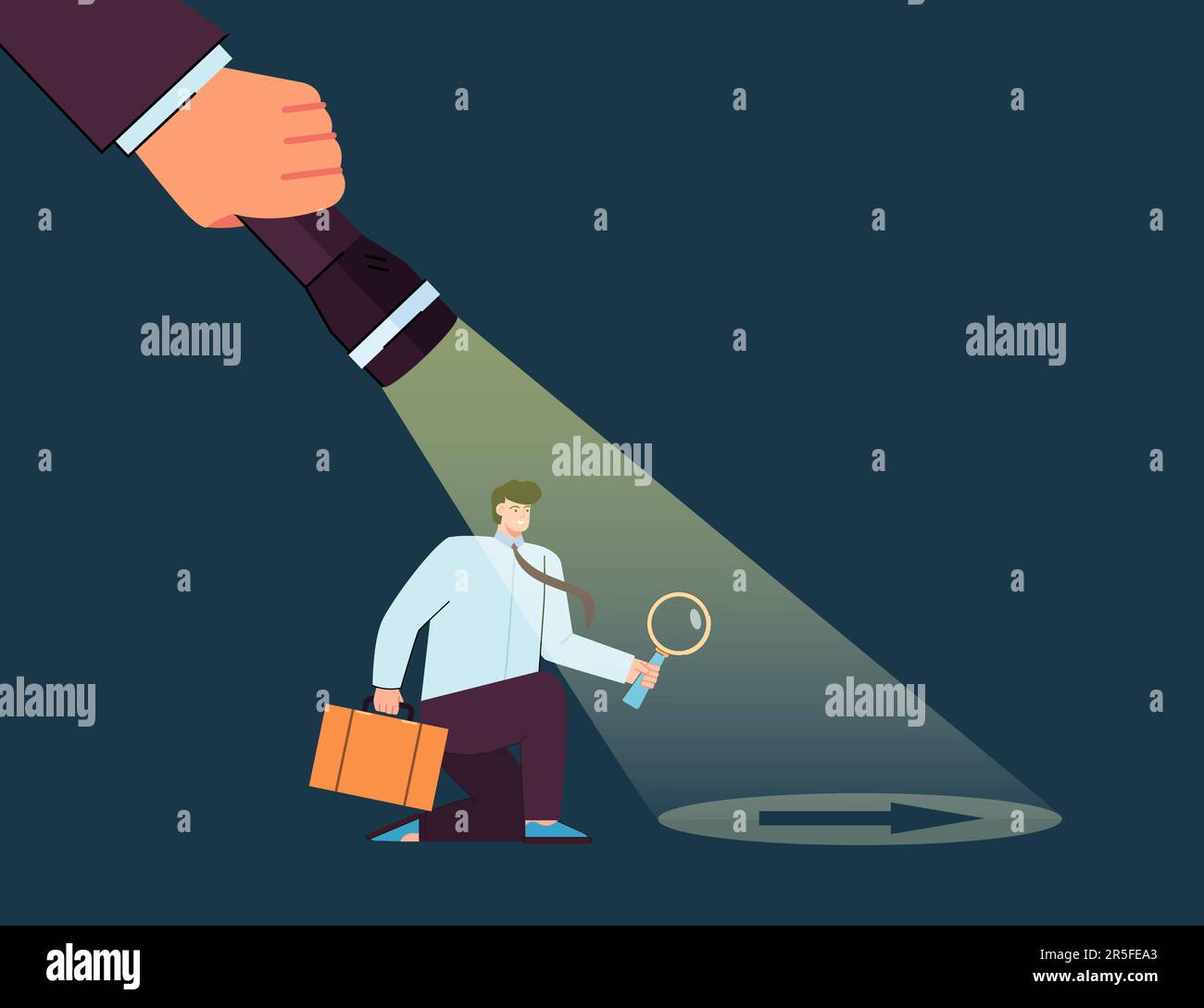 Guiding arrow Stock Vector Images - Alamy