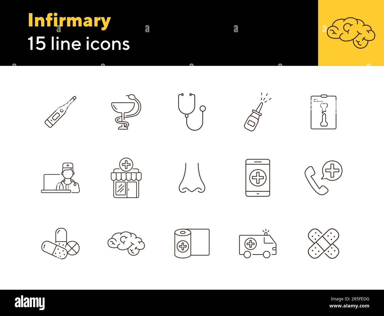 Nasal bone fracture Stock Vector Images - Alamy