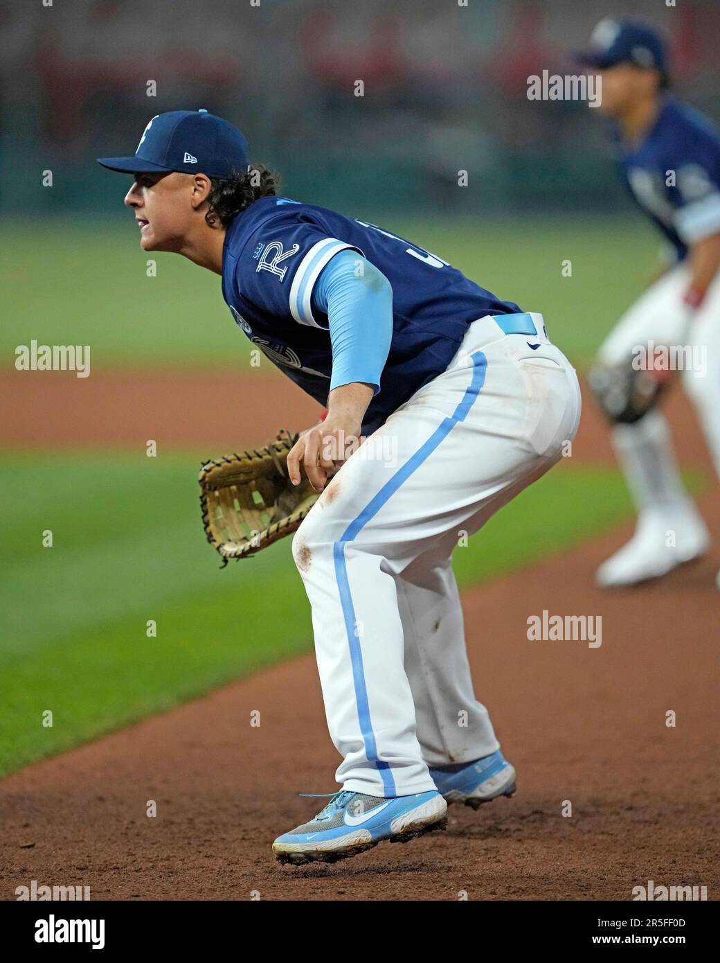 JUN 02, 2023: Kansas City Royals first baseman Nick Pratto (32) works ...