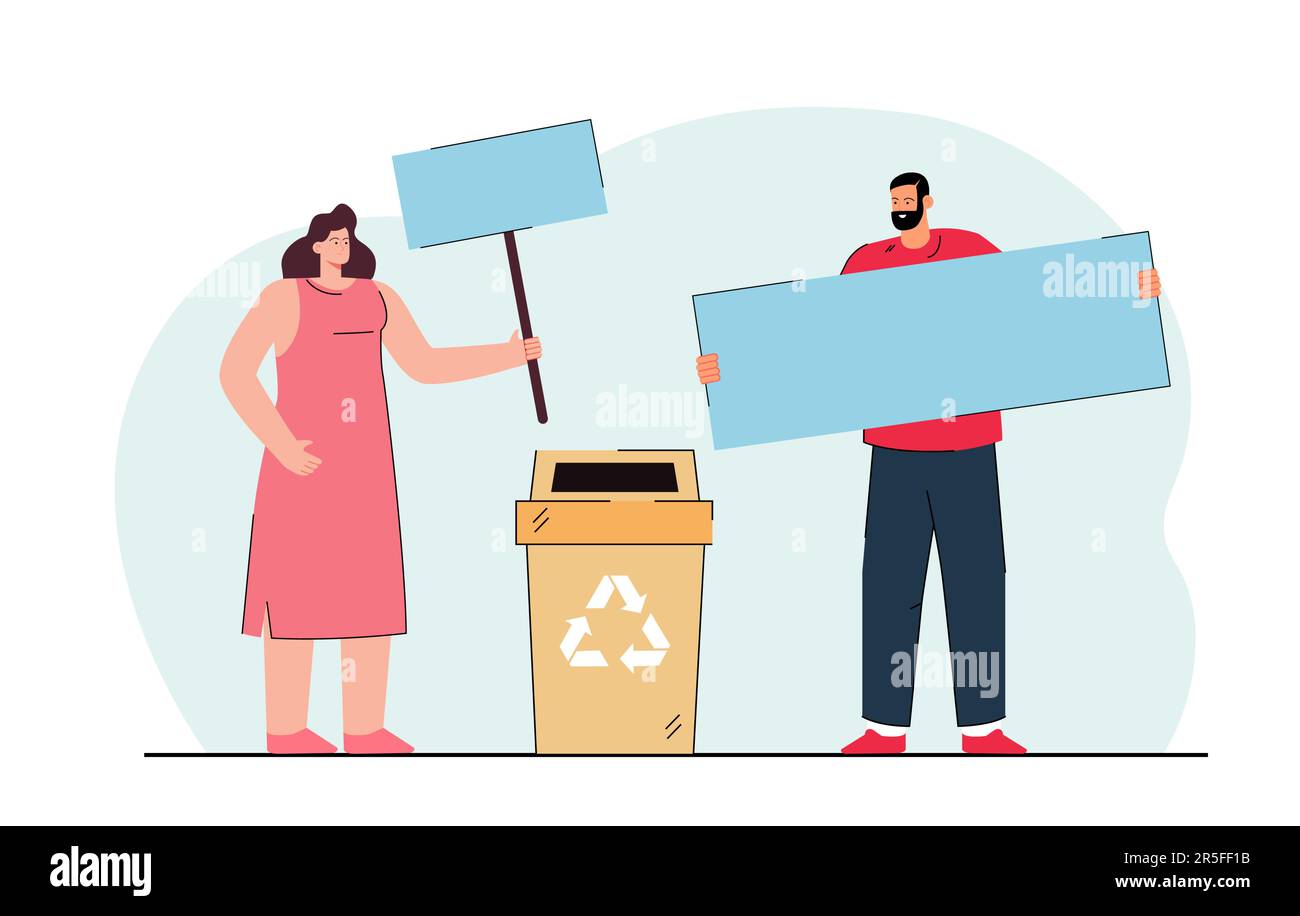 Placards protest people Cut Out Stock Images & Pictures - Alamy