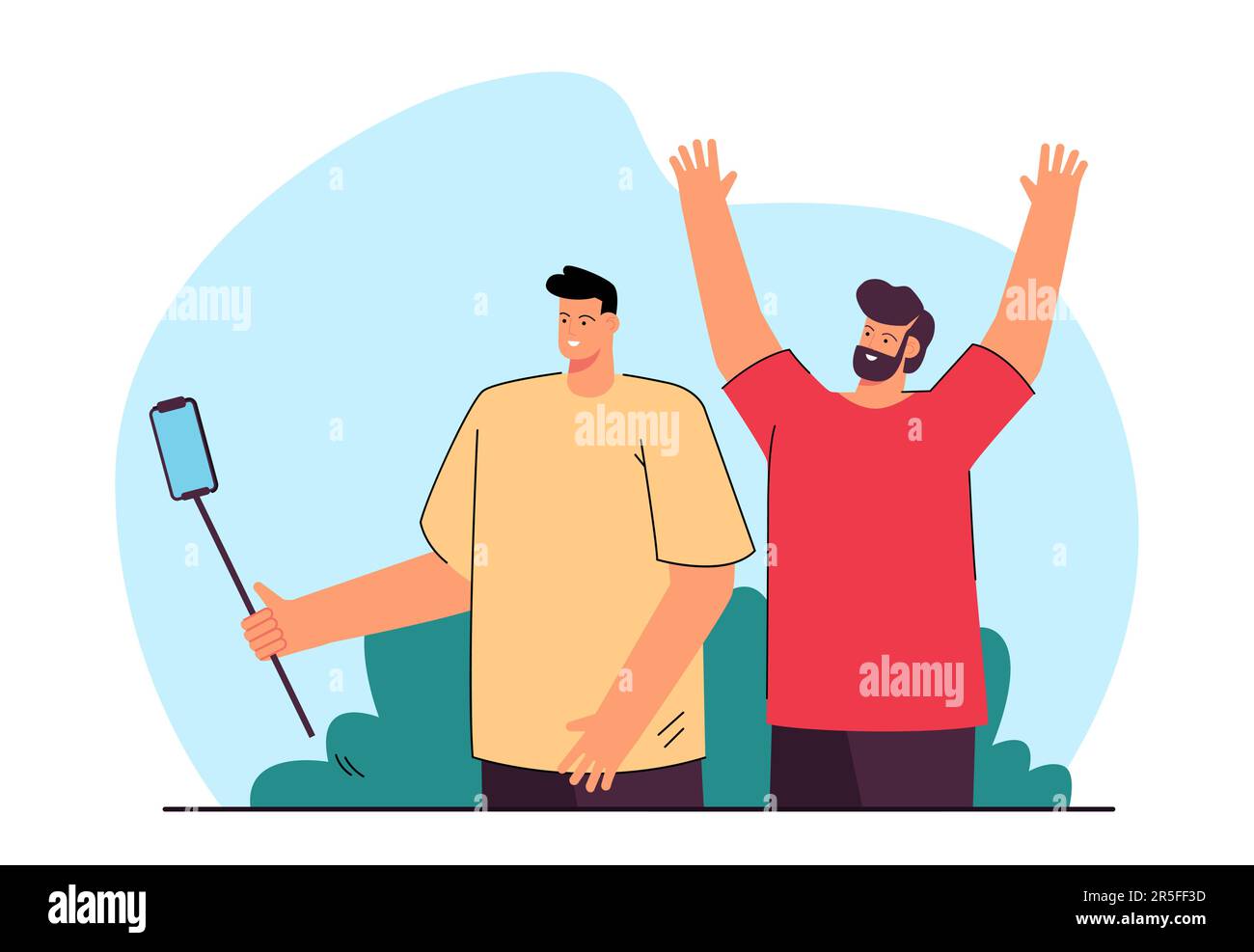 Happy friends taking fun Cut Out Stock Images & Pictures - Alamy