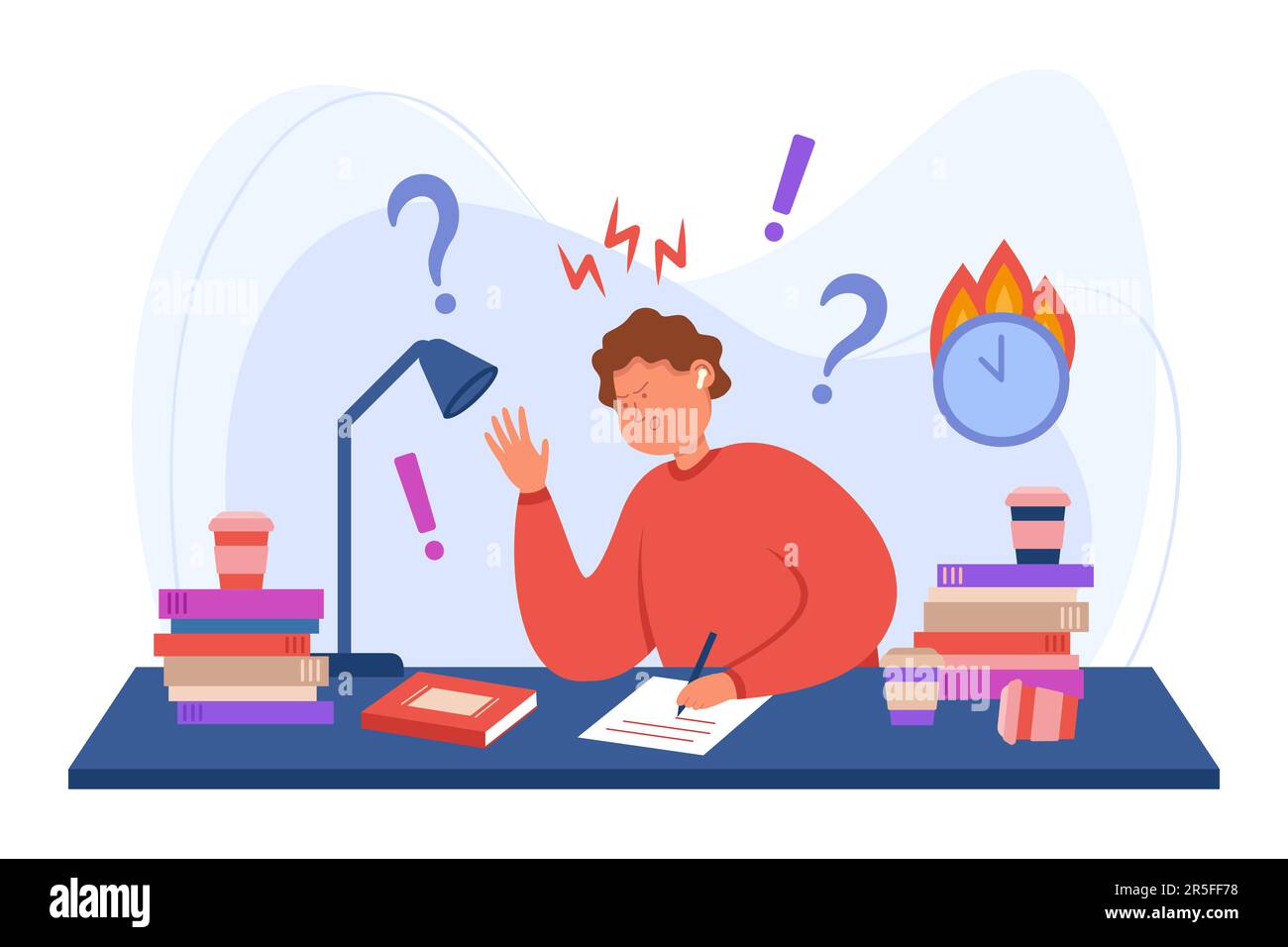 Stressed College Student Animation