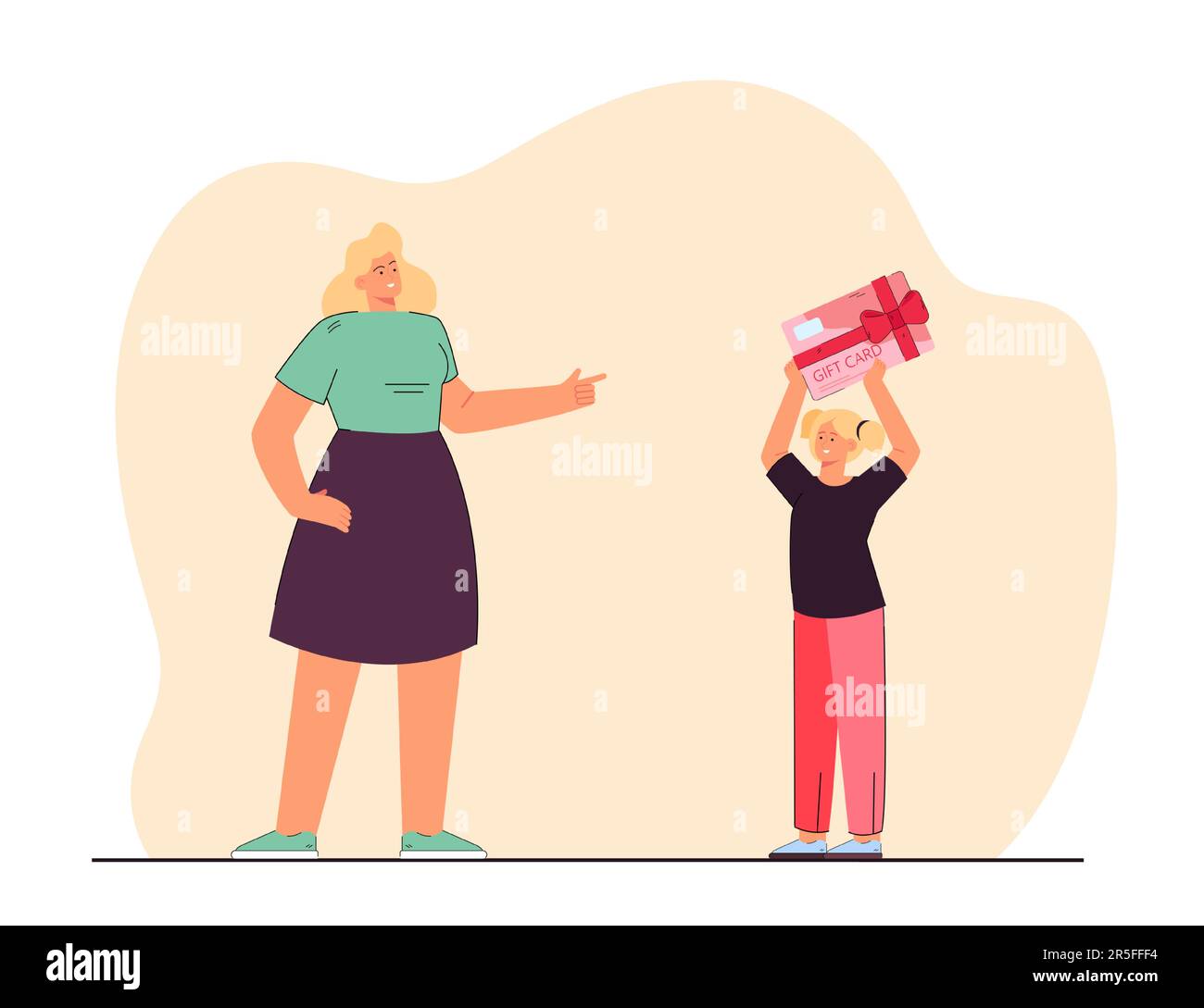 Woman business card children Stock Vector Images - Alamy