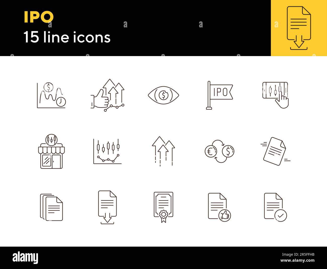 Ipo logo design Stock Vector Images - Alamy