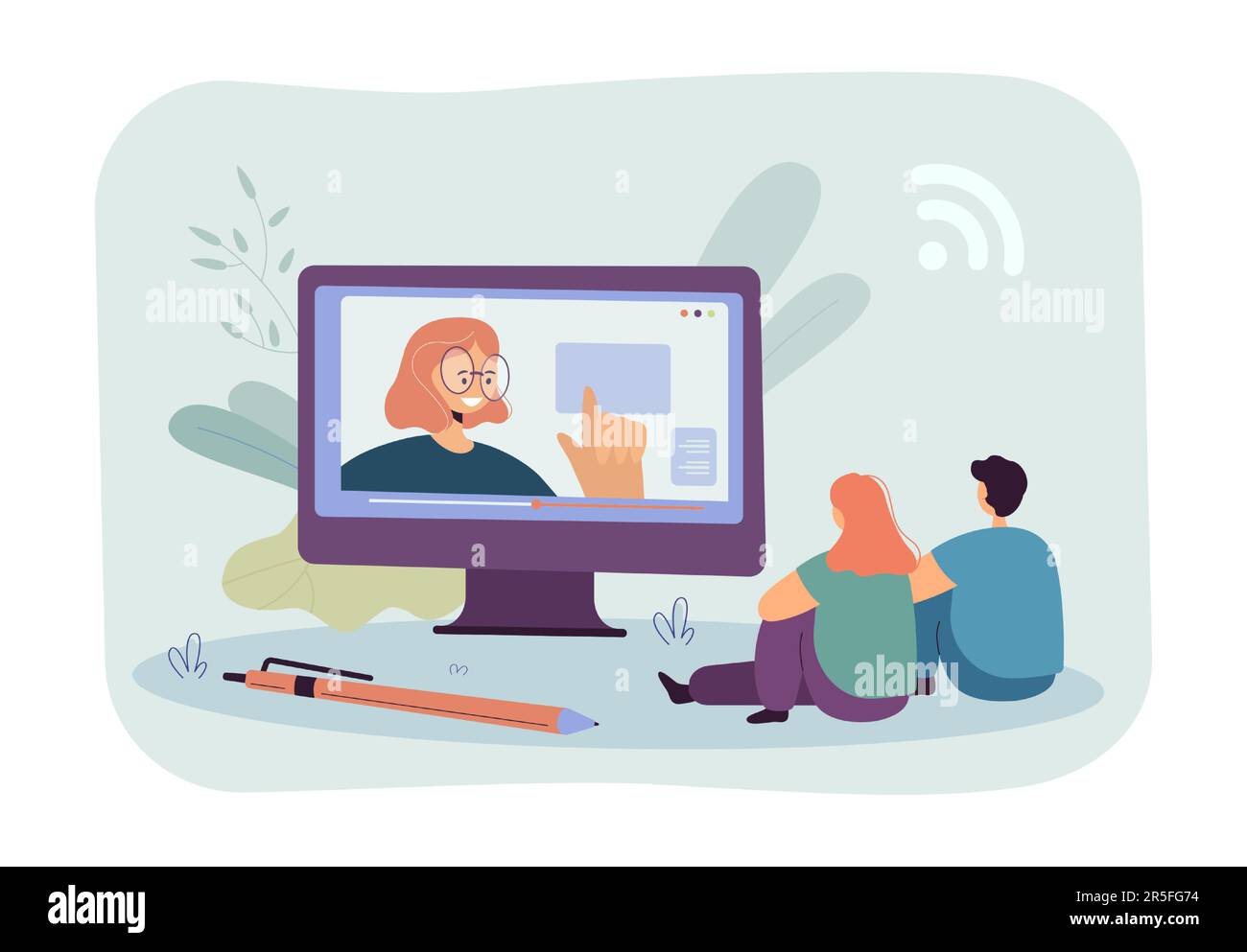 Teacher children students on Cut Out Stock Images & Pictures - Alamy