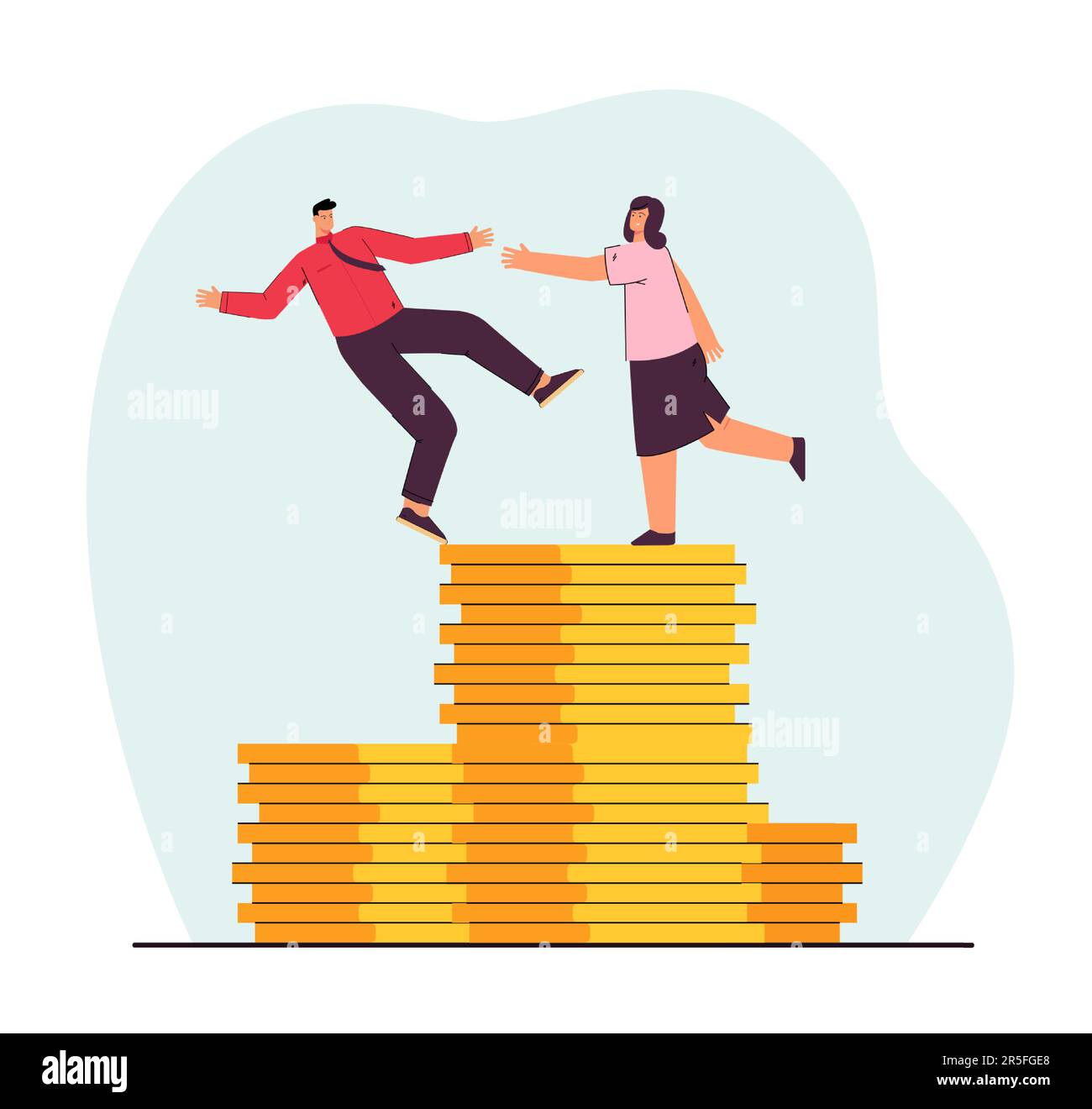 Helping with tie Stock Vector Images - Alamy