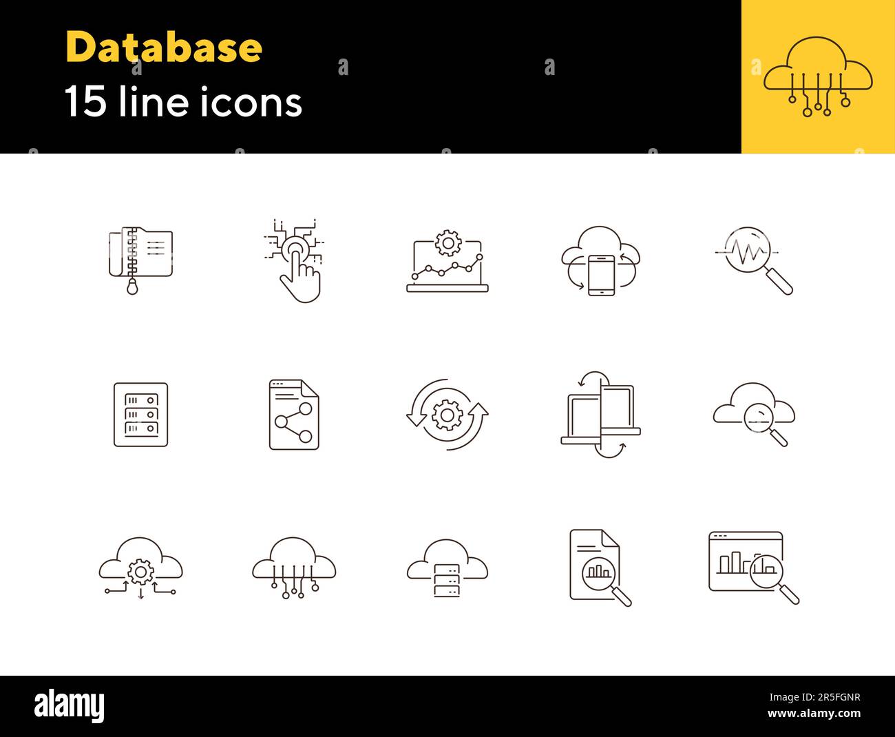 Cloud databank Stock Vector Images - Alamy