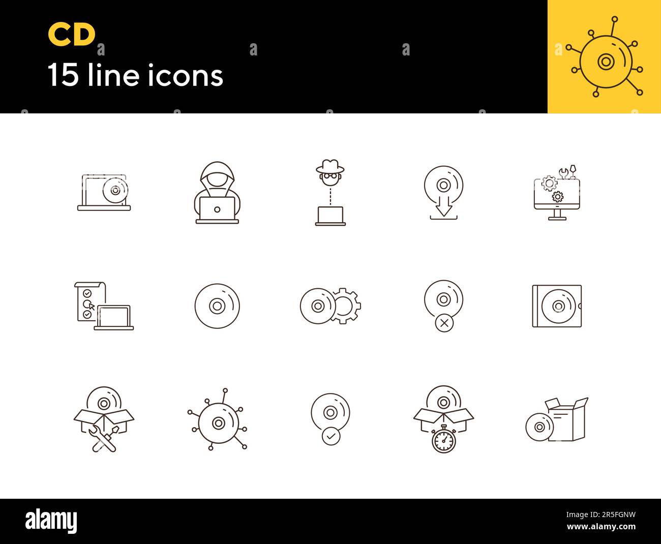 Disc test Stock Vector Images - Alamy