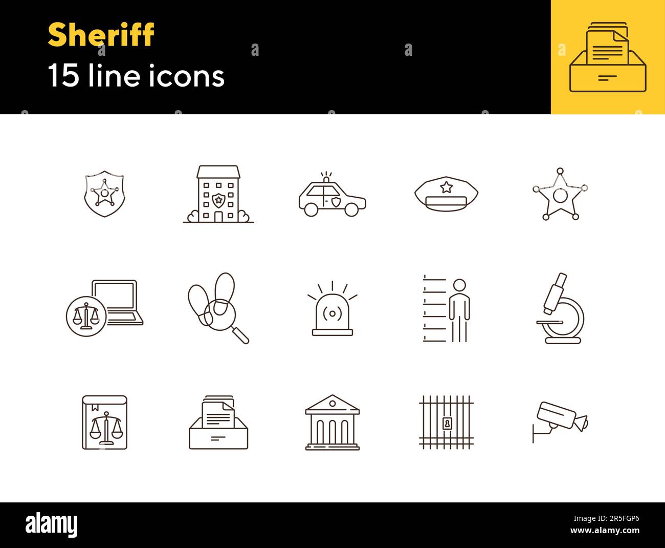 At the sheriff court Stock Vector Images - Alamy