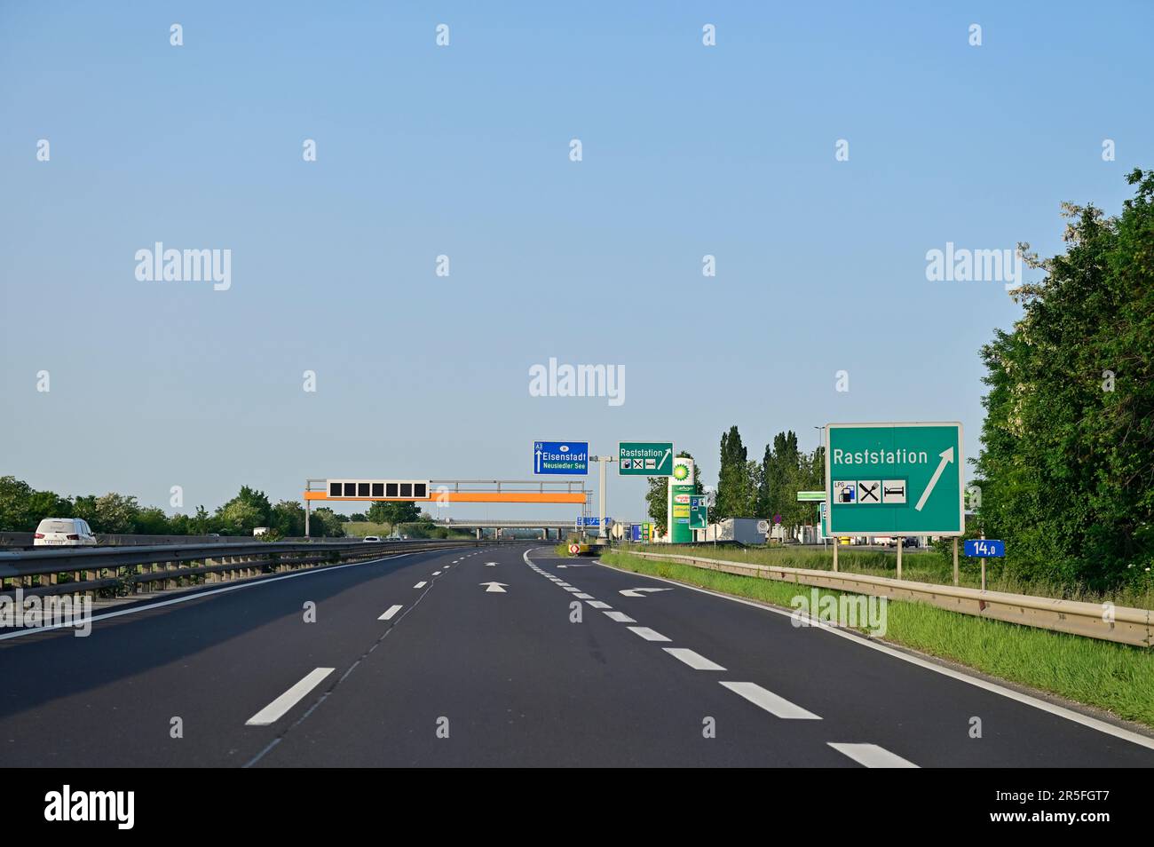 Burgenland, Austria. Southeast Motorway A3 Stock Photo - Alamy