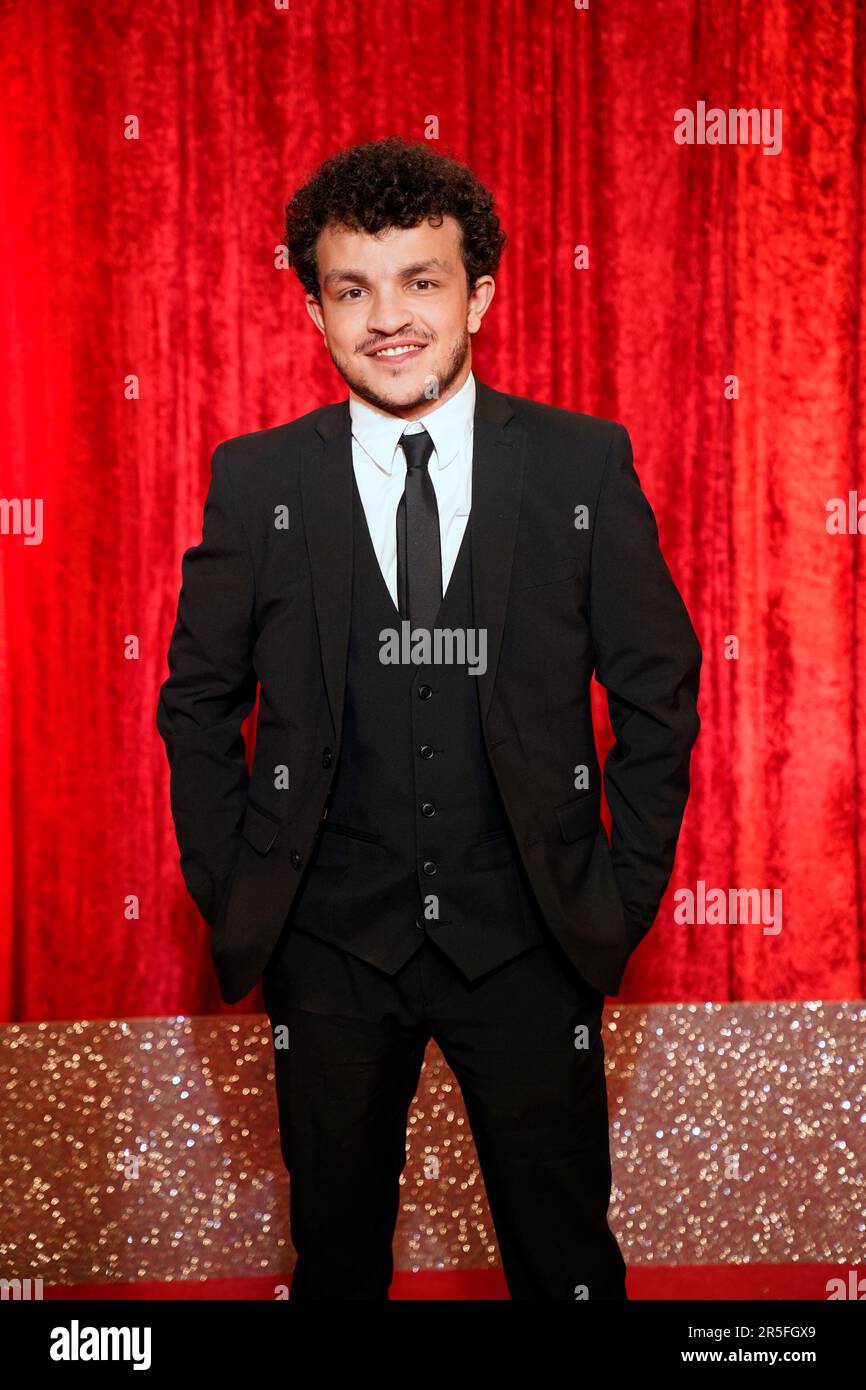Alex Bain attends the British Soap Awards 2023 at The Lowry Theatre in ...