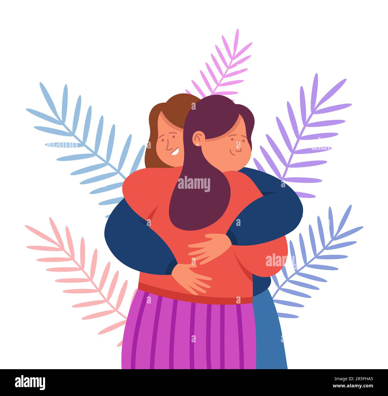 Teen female friend comforting Stock Vector Images - Alamy Teen female friend comforting Stock Vector Images - Alamy