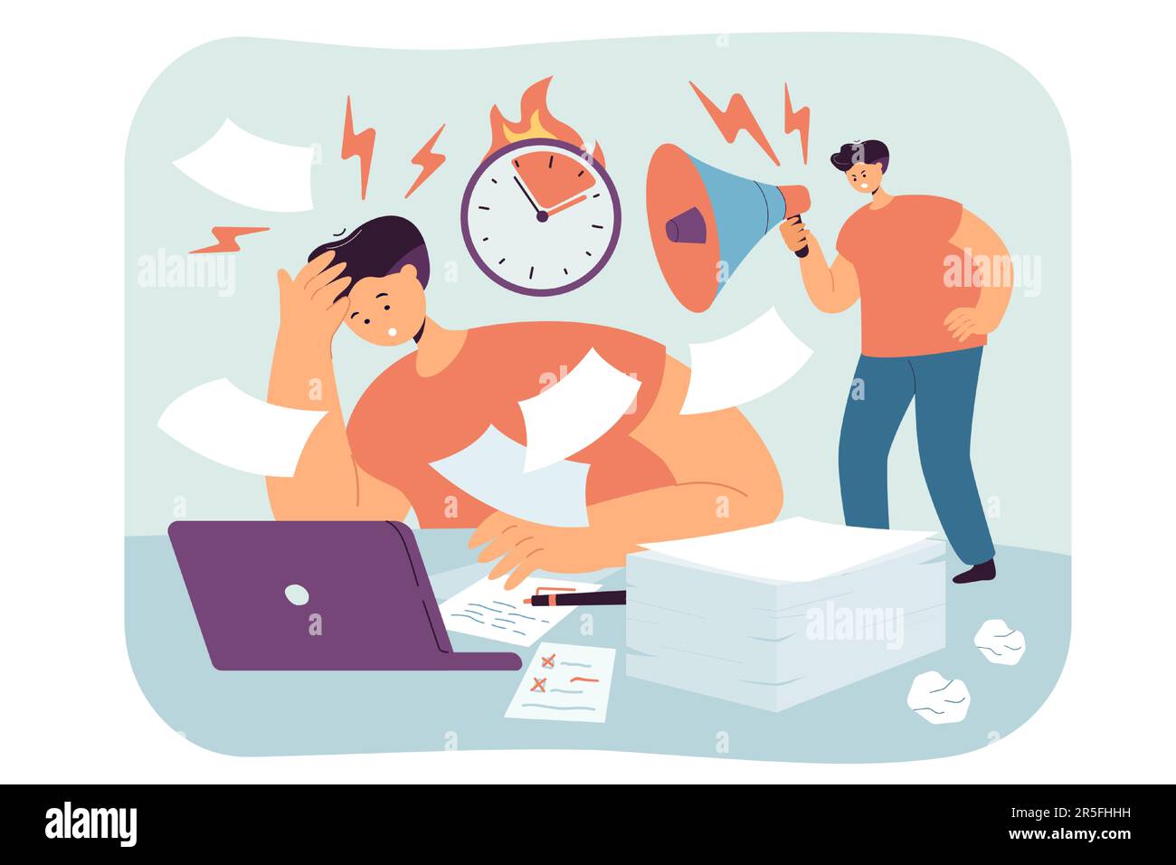 Frustrated customer Cut Out Stock Images & Pictures - Alamy