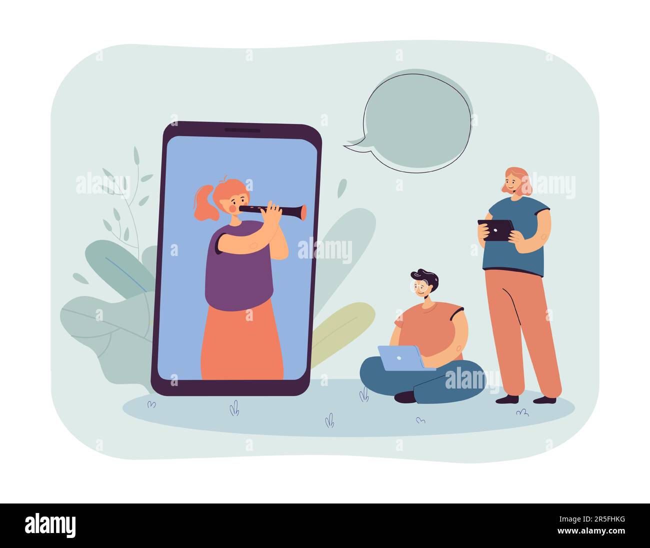 Cute girl laptop cartoon character Stock Vector Images - Alamy