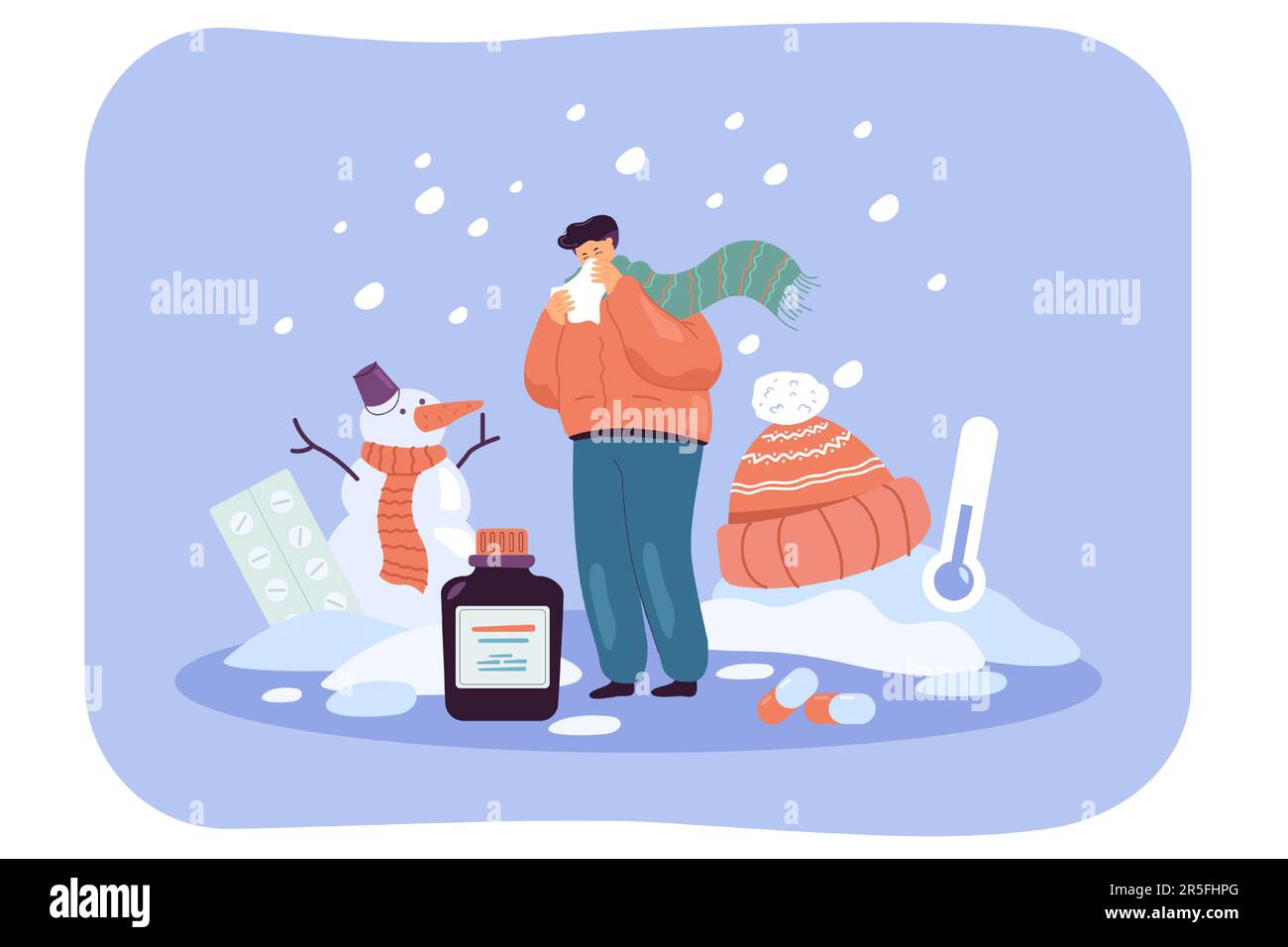 Sick cartoon hi-res stock photography and images - Alamy