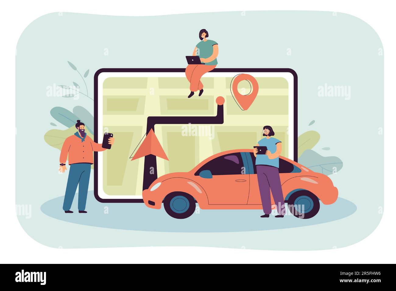 City map on tablet Cut Out Stock Images & Pictures - Alamy