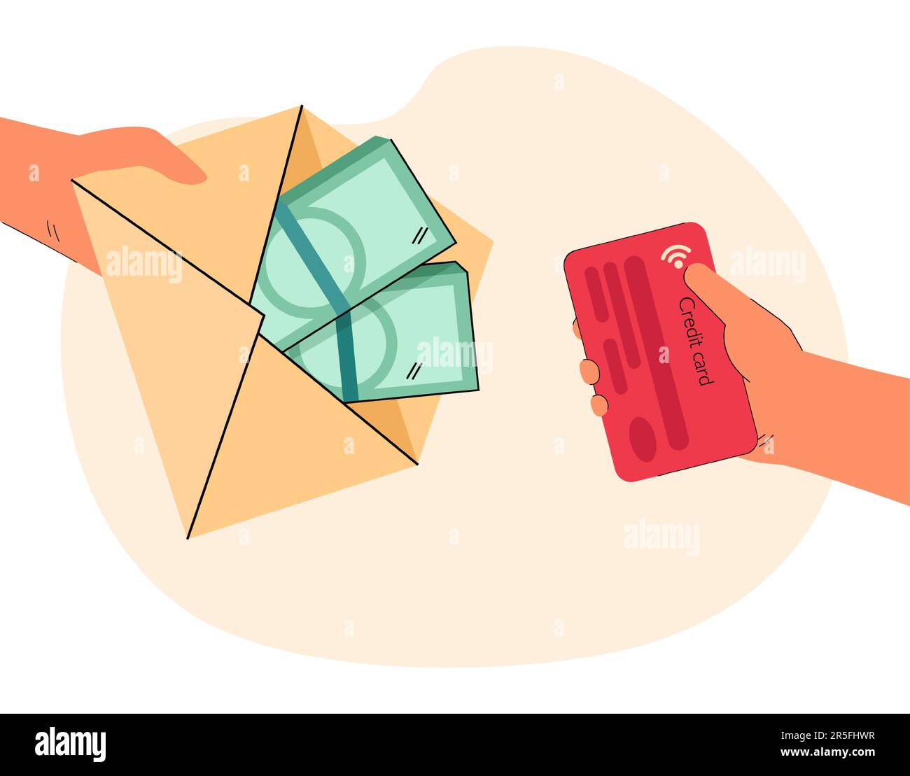 Envelope credit card flat Cut Out Stock Images & Pictures - Alamy