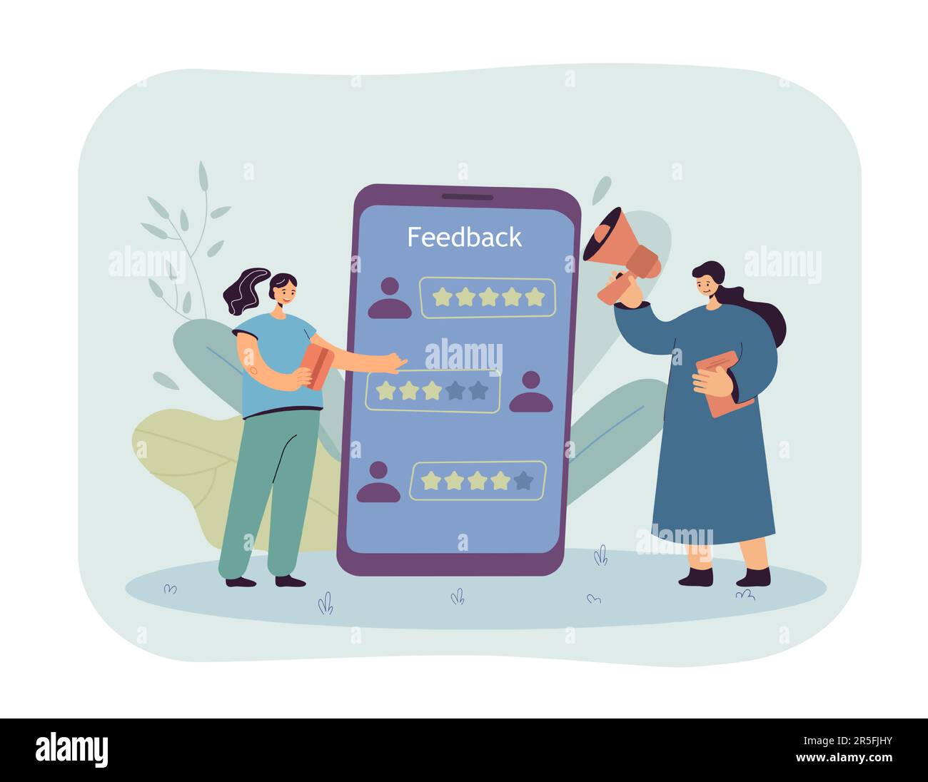 Woman standing phone near Stock Vector Images - Alamy