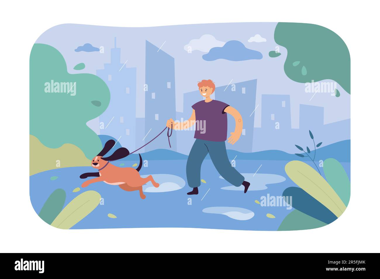 City under rain Cut Out Stock Images & Pictures - Alamy