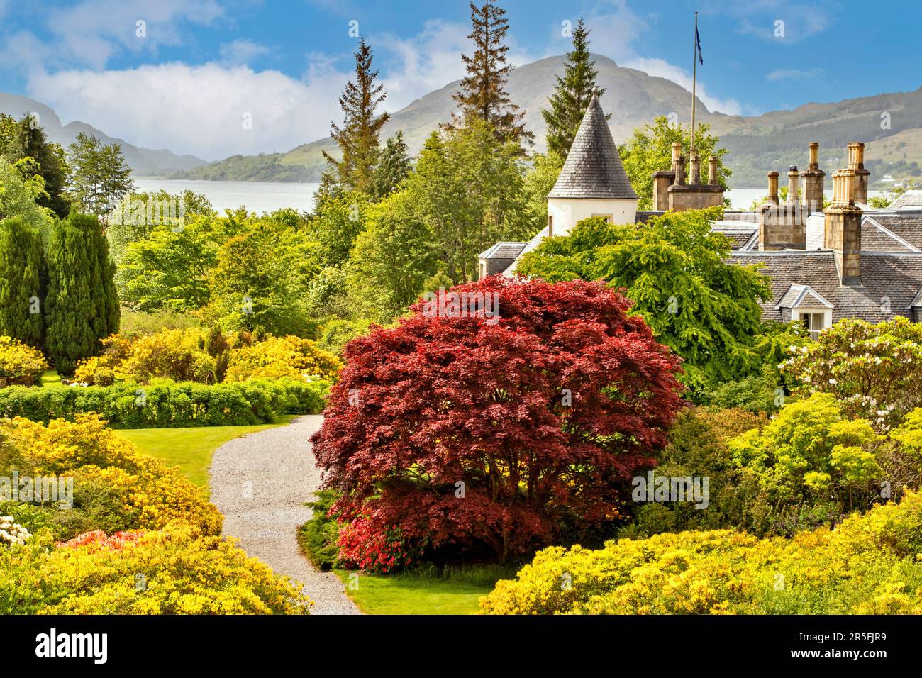 Attadale Gardens Wester Ross Scotland the house turret and gardens ...