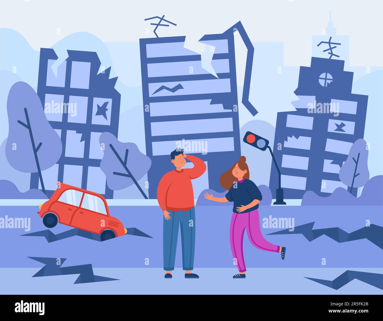 Collapsing buildings Stock Vector Images - Alamy