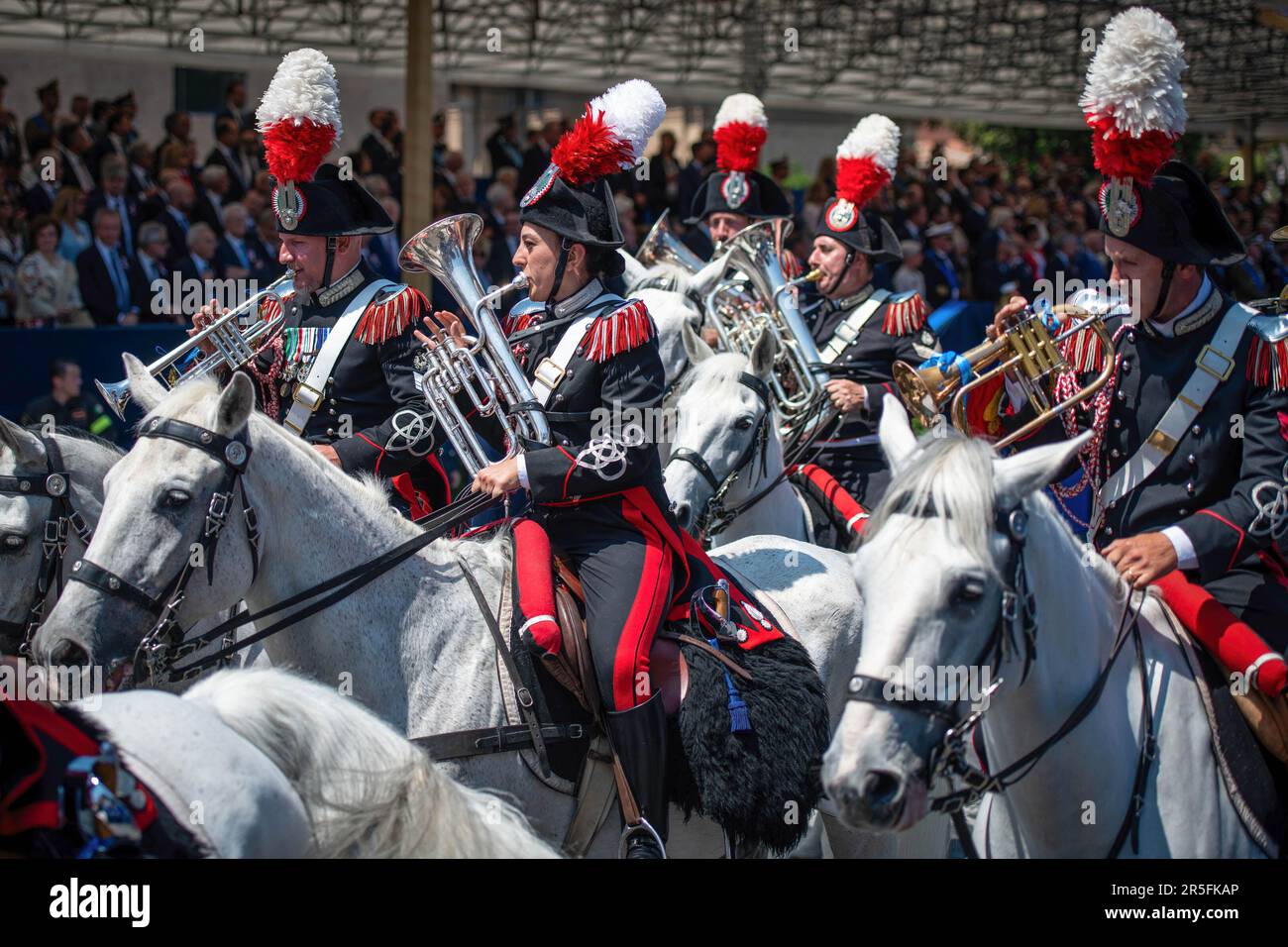 Rome, Italy. 02nd June, 2023. The historical musical band of ...
