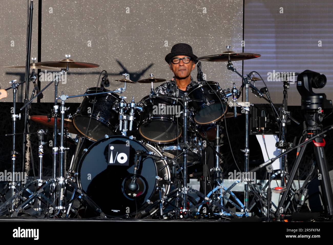 Bergen, Norway. 02nd June, 2023. Drummer Manu Katche performs live with ...